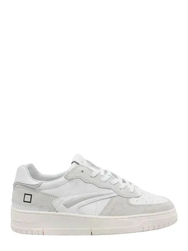 D.a.t.e. Torneo Round-toe Leather Sneakers - White
