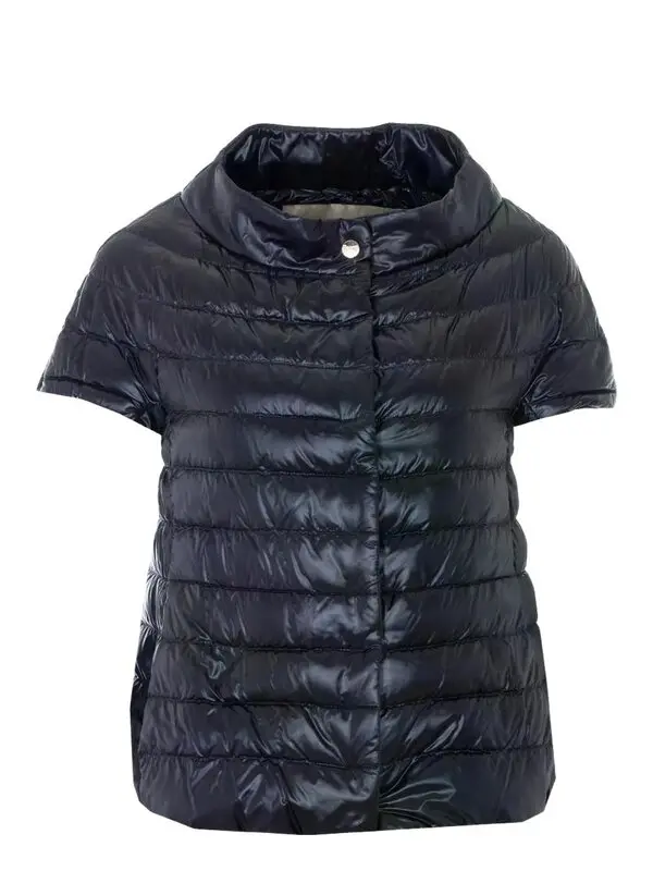 Herno Emilia Short-sleeve Quilted Jacket - Black