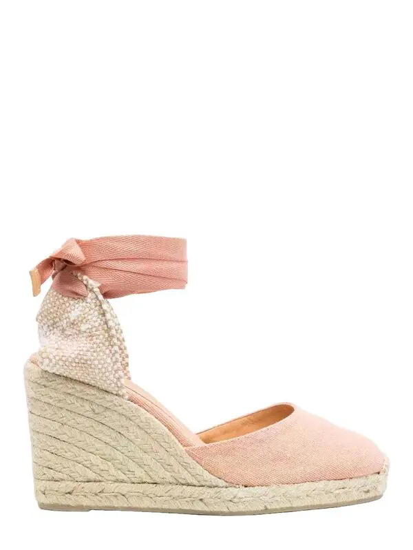 CastaÑer Tie Ankle Espadrilles - Pink