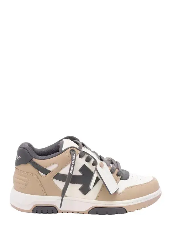 Off-White Out Of Office Arrow-motif Leather Sneakers - Neutrals
