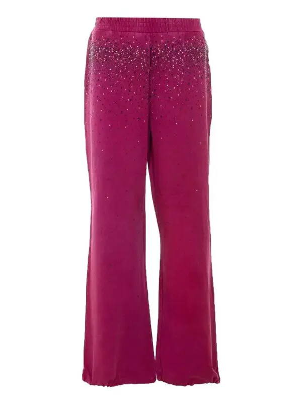 Liu Jo Crystal Wide Trousers - Pink