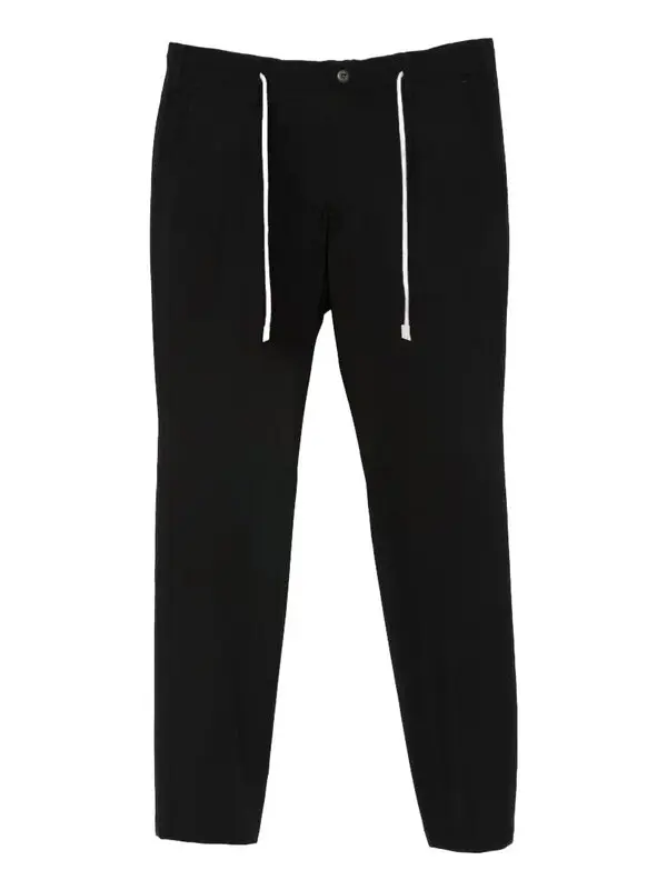 Eleventy Drawstring Trousers - Black