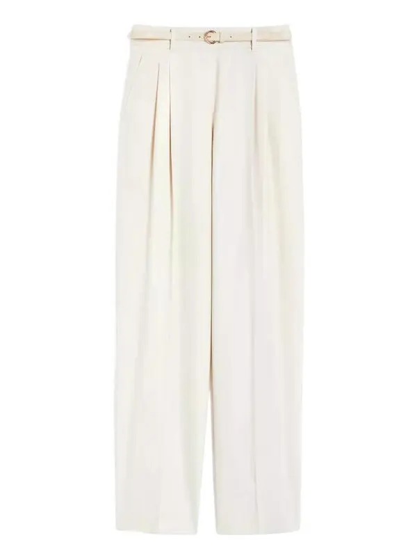 Max Mara Entrata Pleated Trousers - Neutrals