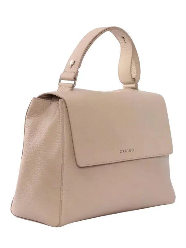 ORTIGNI Medium Sveva Soft Leather Tote Bag - Neutrals