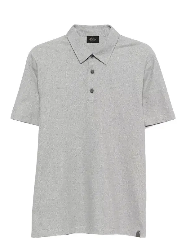 Brioni Buttoned Polo Shirt - Grey