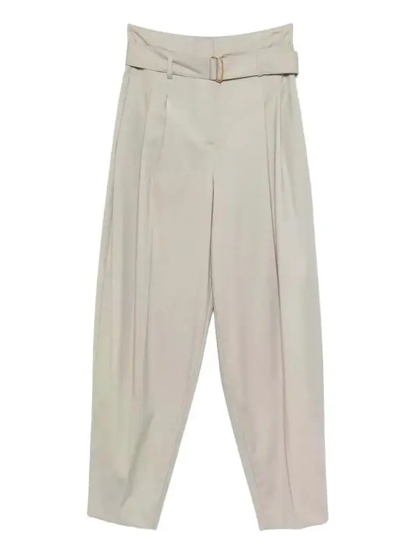 Erika Cavallini Tapered Trousers - Neutrals