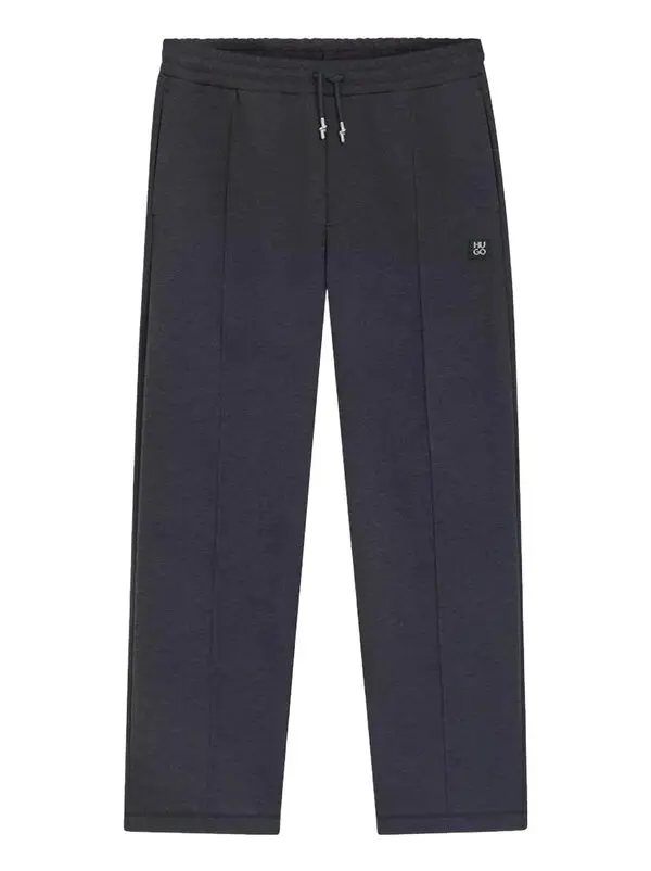 Hugo Logo-patch Trousers - Grey