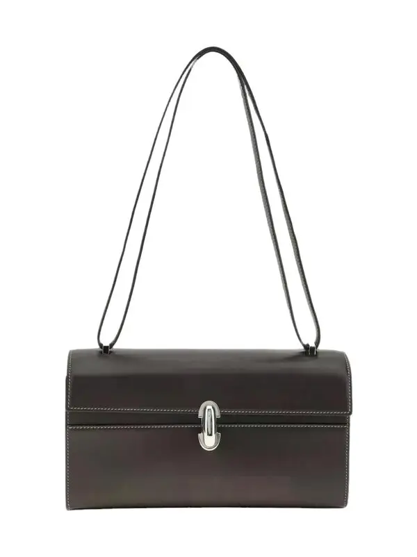 Savette Calf Leather Shoulder Bag - Brown