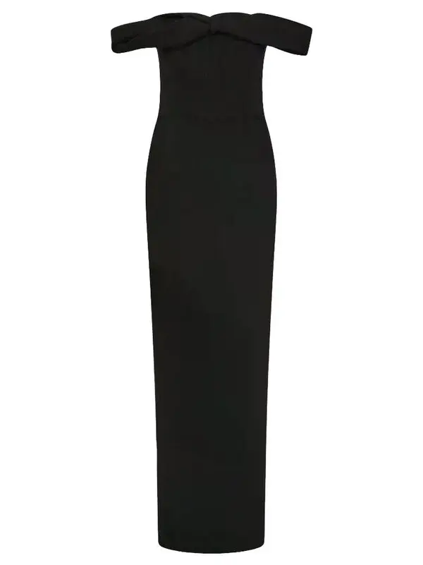 Rachel Gilbert Rydell Off-shoulder Maxi Dress - Black