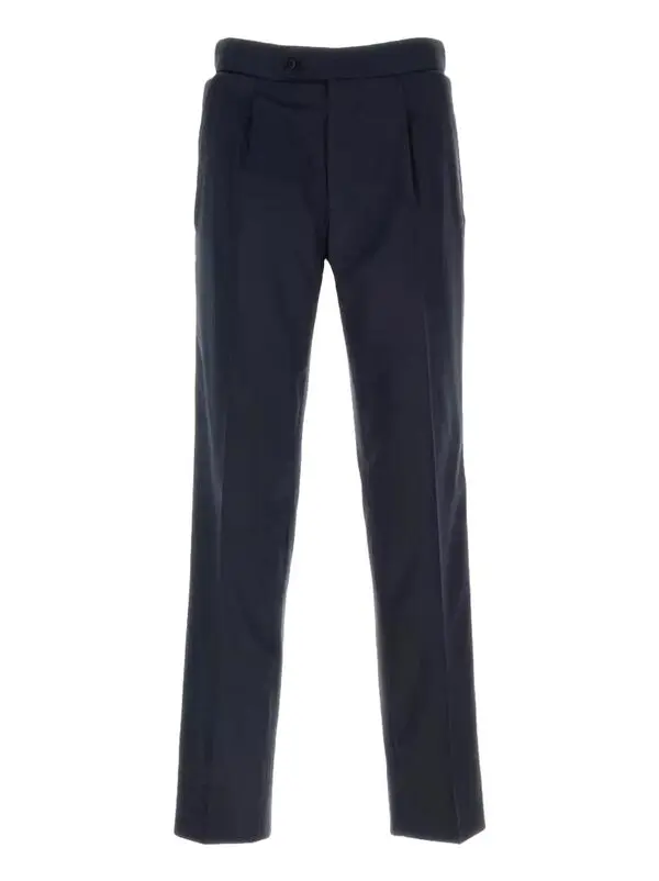 Brioni Pleated Wool Trousers - Blue