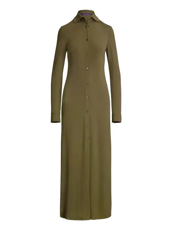 Ralph Lauren Buttoned Shirt Dress - Green