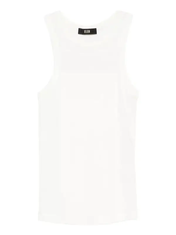 ELEH Fitted Tank Top - White
