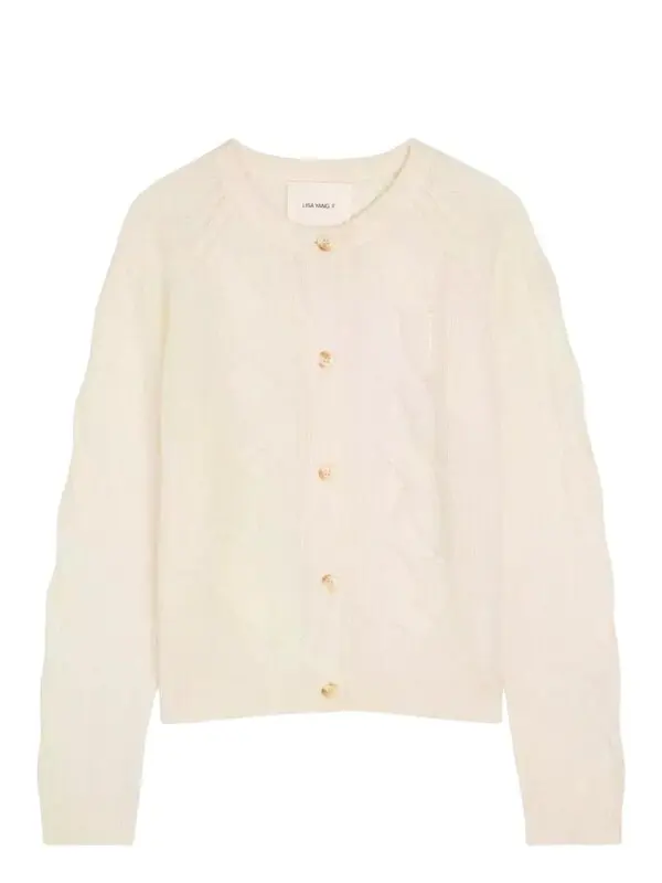 LISA YANG Cable-knit Cardigan - Neutrals