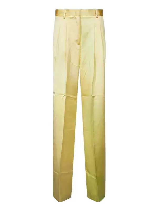 Andamane Pleated Trousers - Yellow