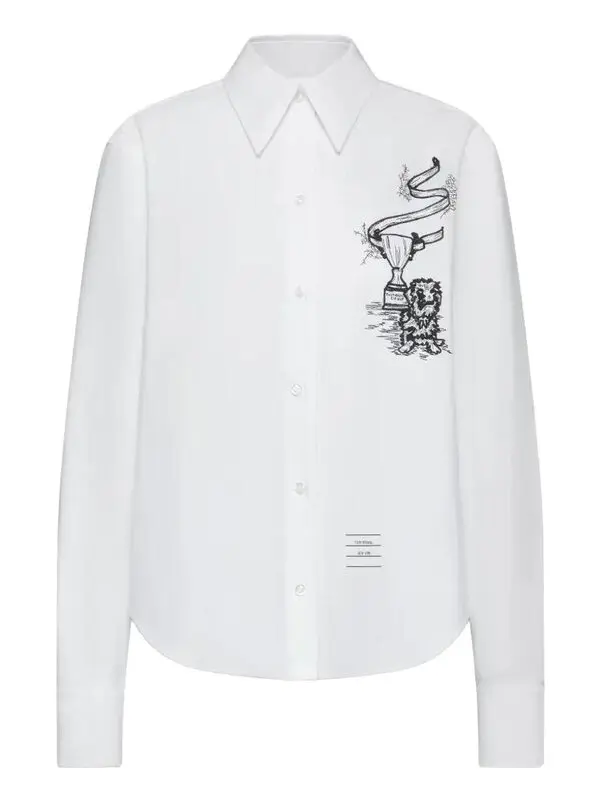 Thom Browne Long-sleeve Shirt - White