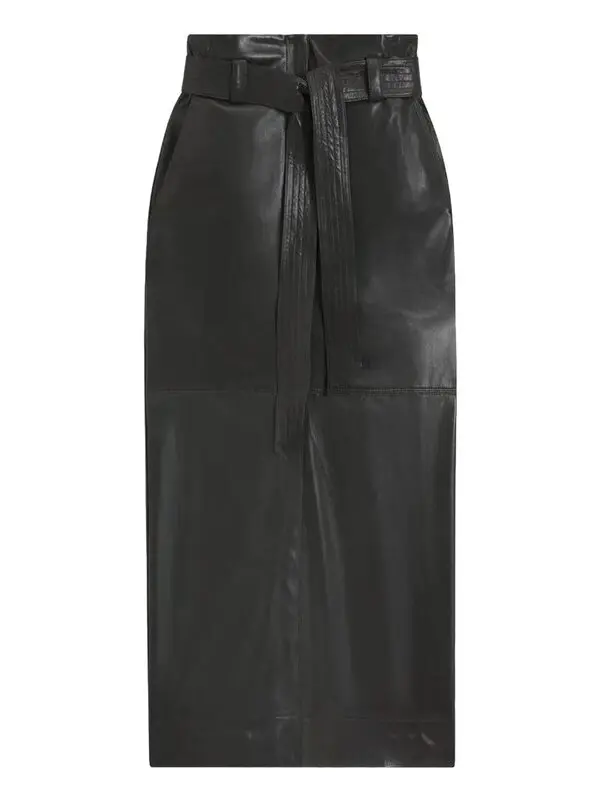 BOSS Belted Straight Skirt - Black