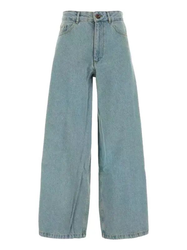 Soeur Button-fastening Wide-leg Jeans - Blue