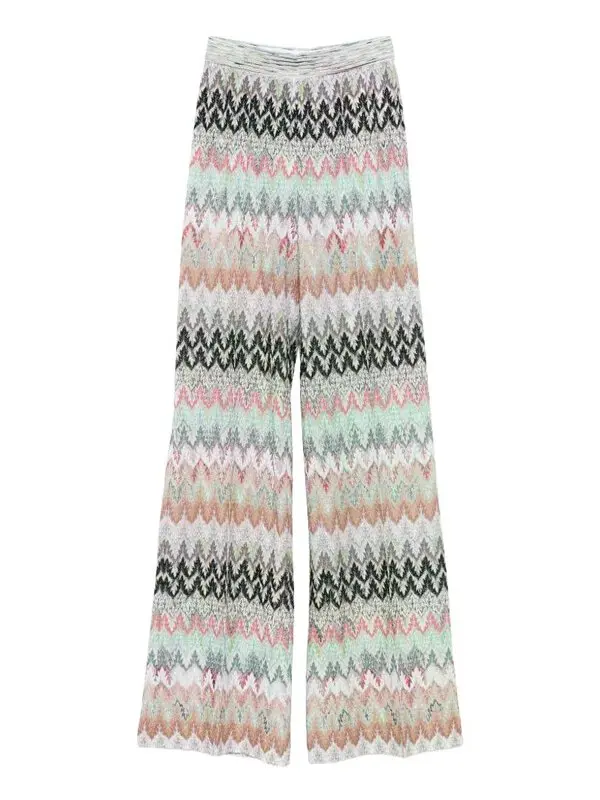 Missoni Zigzag-pattern Trousers - Neutrals
