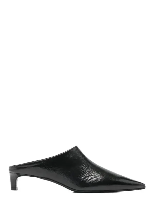 JIL SANDER Pointed Mules - Black