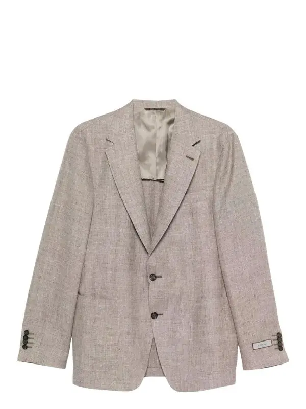 Canali Button-fastening Blaser - Neutrals