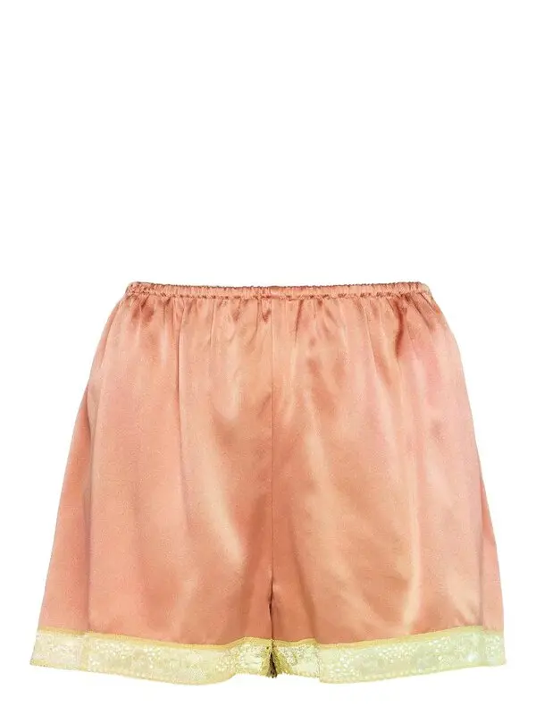 ERES Shorts With Lace Trim - Pink