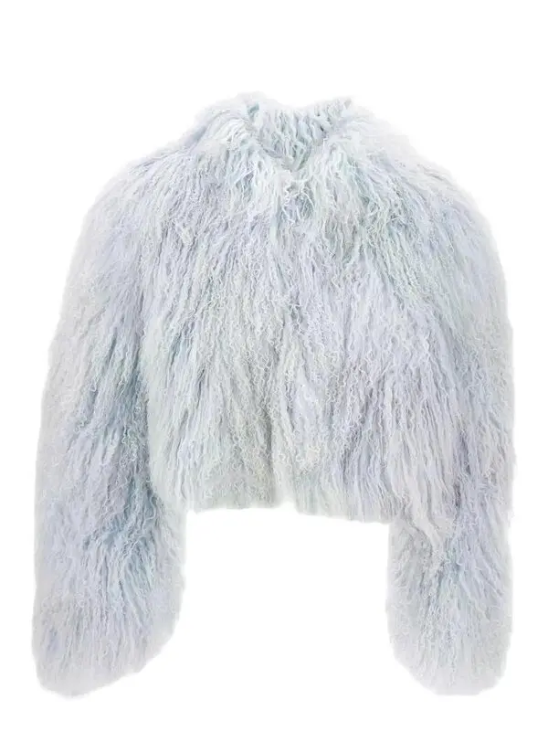 THE TOUCH Marina Lamb-fur Jacket - Blue