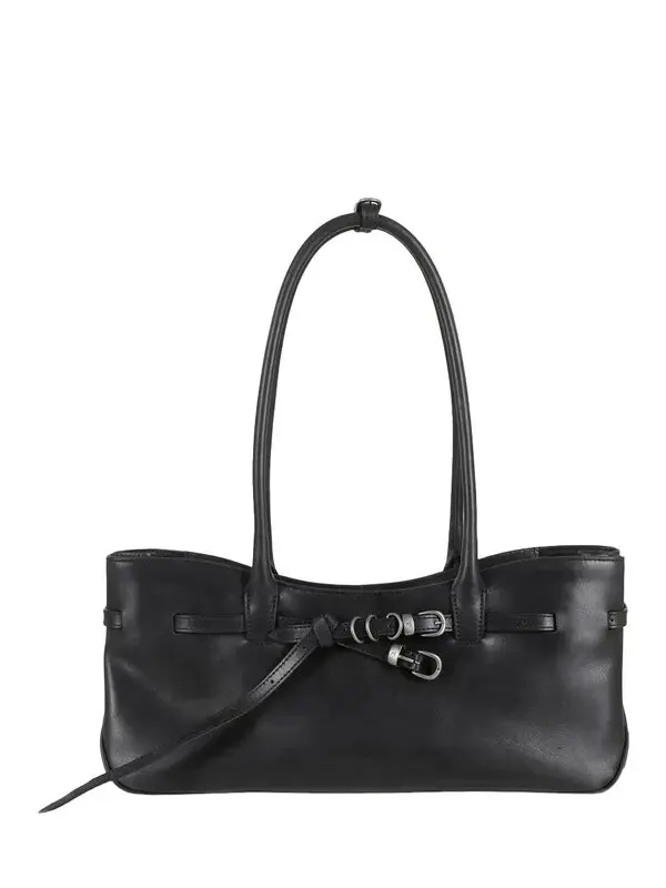 MARGESHERWOOD Buckle-detail Shoulder Bag - Black