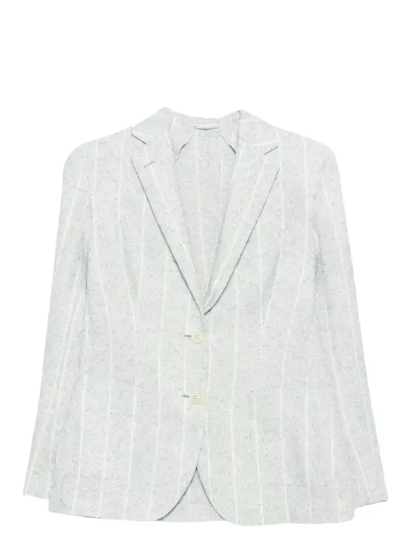 Eleventy Striped Blazer - Blue