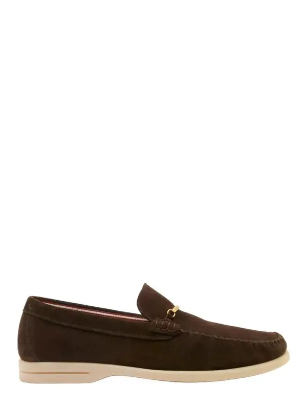Bally Suede Bit Loafers - Brown