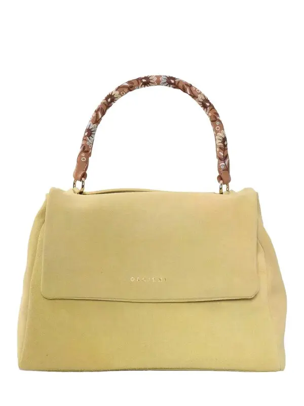ORTIGNI Floral-handle Tote Bag - Yellow