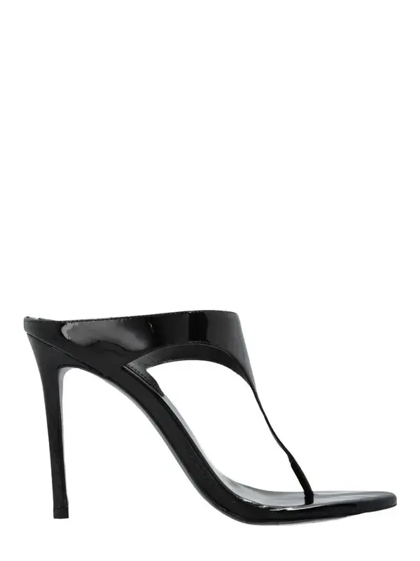 BLACK SUEDE STUDIO Laurel Leather High Heel Sandals - Black
