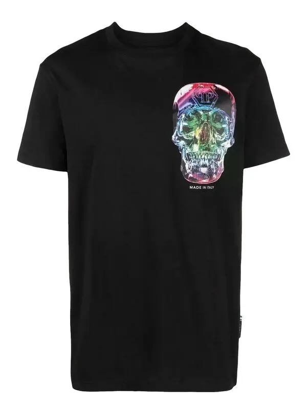 Philipp Plein Skull-embellished T-shirt - Black