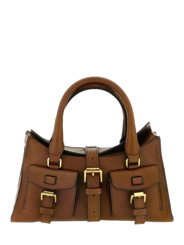 Mulberry Mini Leather Tote Bag - Brown