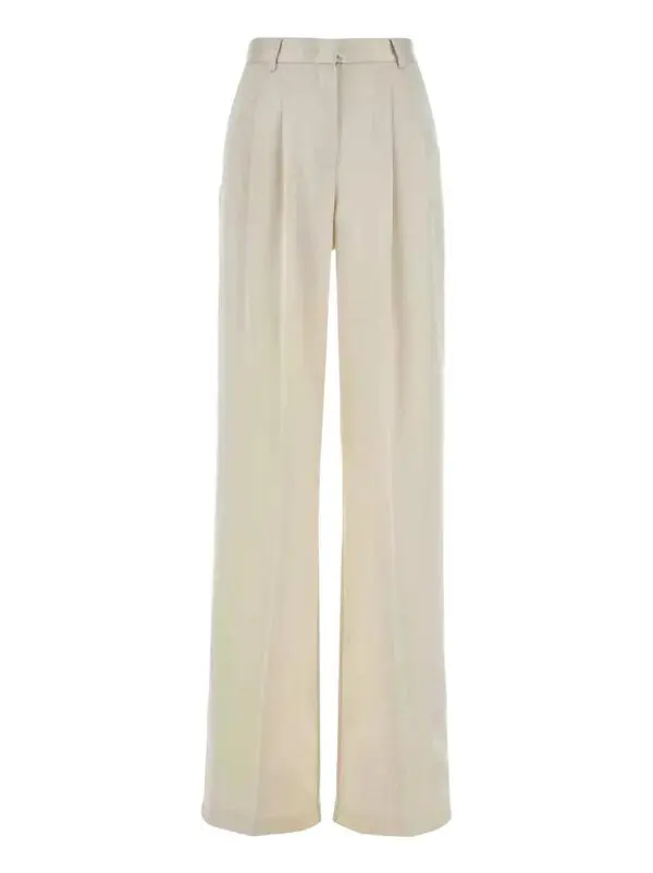 Andamane Satin Palazzo Trousers - Neutrals