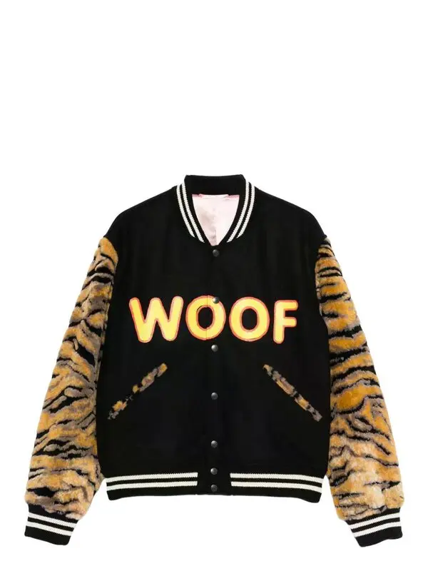 Kenzo Tiger Print Logo Jacket - Black