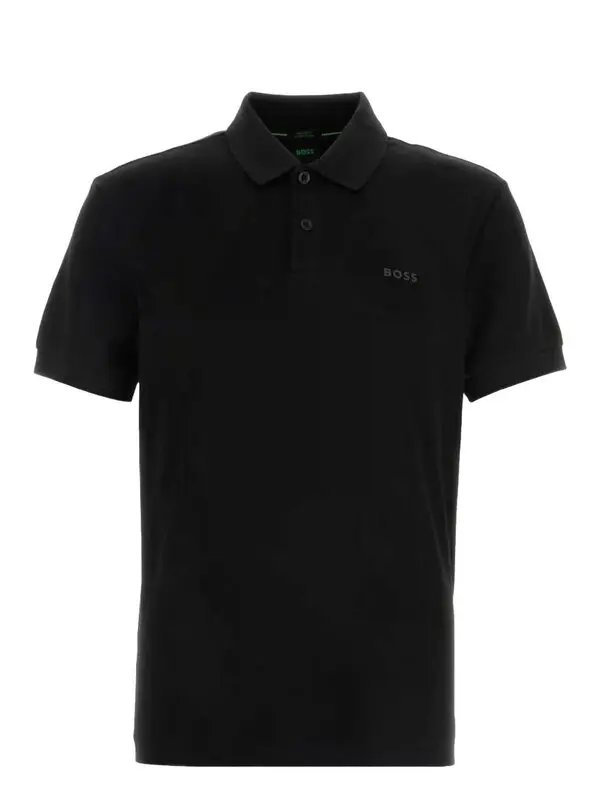 BOSS Cotton Polo Shirt - Black