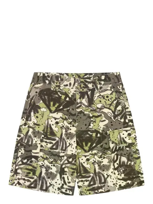BILLIONAIRE BOYS CLUB Camouflage Print Cargo Shorts - Neutrals