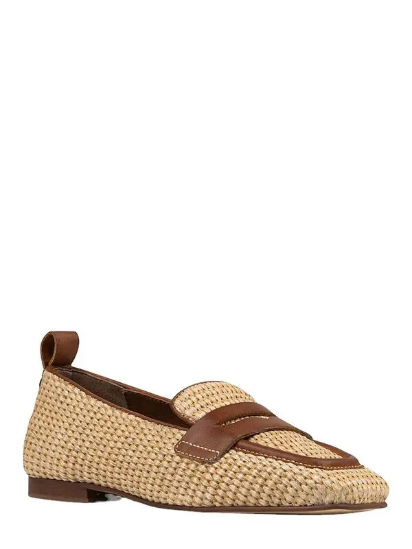 DONALD PLINER Penny Loafer Flats - Saddle