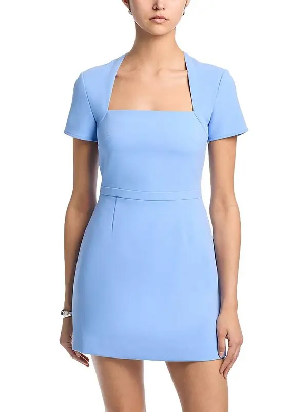 French Connection Whisper Mini Dress - Blue Hydrangea