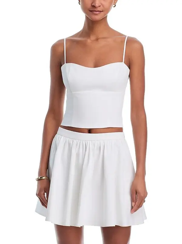 French Connection Sateen Bustier Cami - Summer White