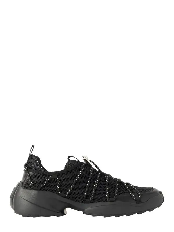 ROGER VIVIER Viv On The Run Embellished Sneakers - Black