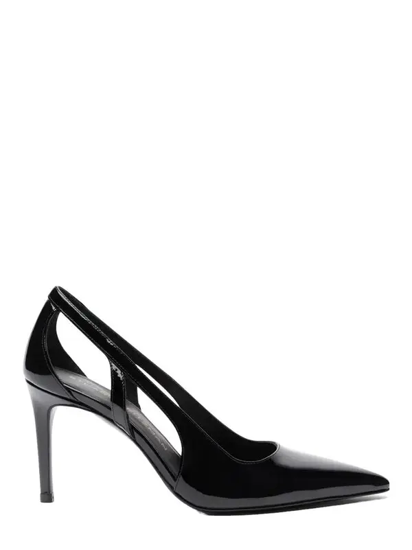 STUART WEITZMAN Cut-out Pointed Pumps - Black