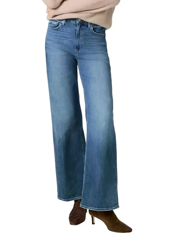 Paige Anessa Wide Leg Jeans - Blue