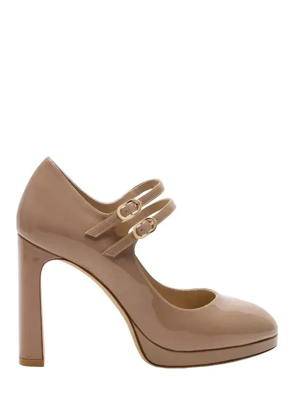 STUART WEITZMAN Babette Mary Jane Platform Sandals - Neutrals
