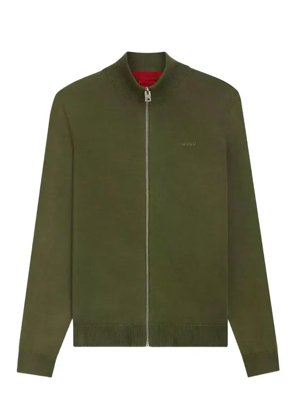 Hugo Zip-up Cotton Jacket - Green
