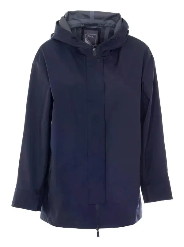 Herno Hooded Coat - Blue