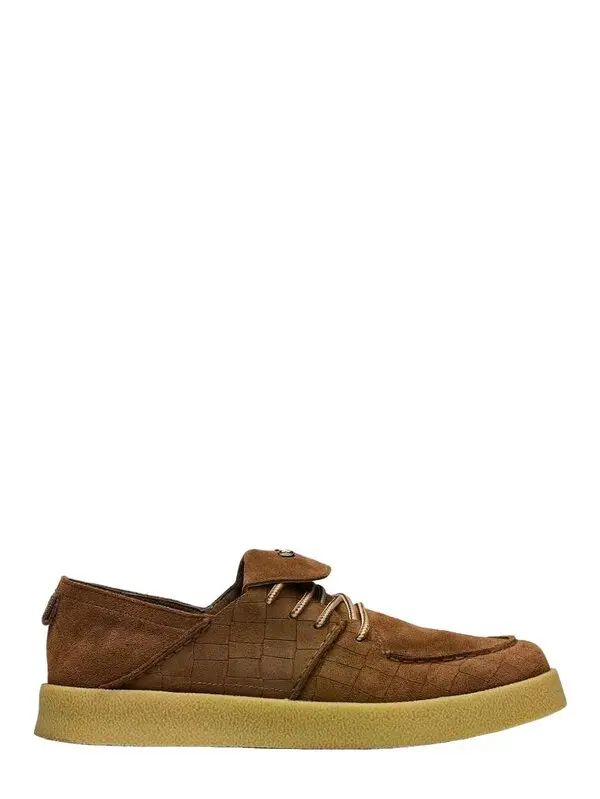HIDE&JACK Textured Lace-up Sneakers - Brown