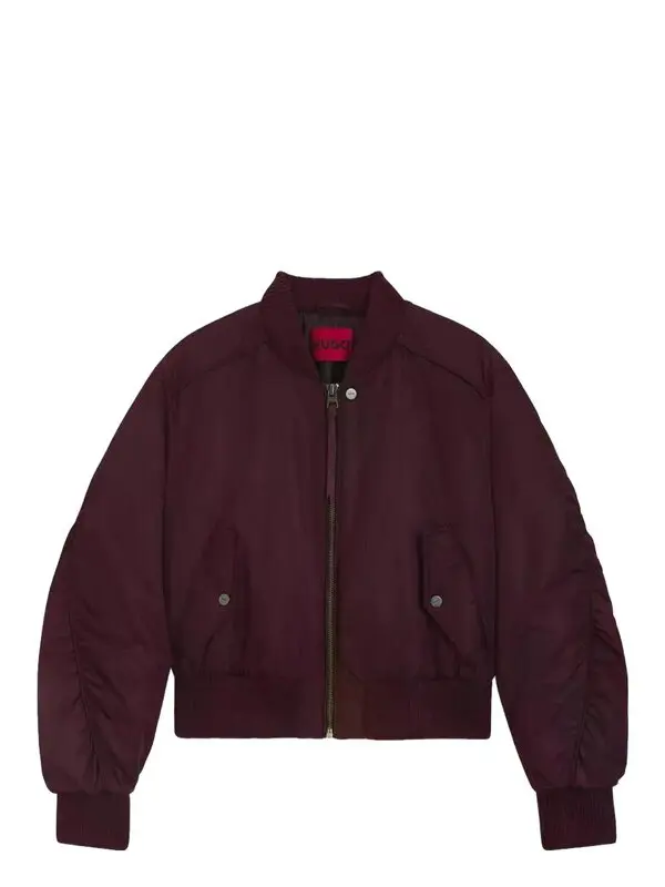 Hugo Padded Bomber Jacket - Red