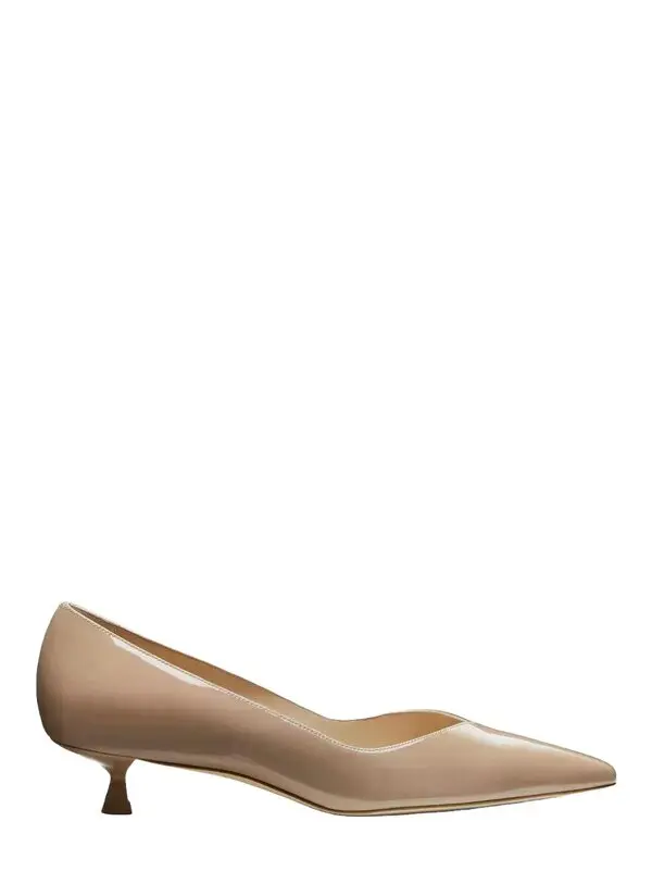 STUART WEITZMAN Eva V-cut Pointed Pumps - Neutrals
