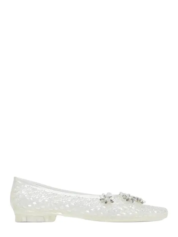 HEAVENLY JELLY Ivy Ballet Flats - White
